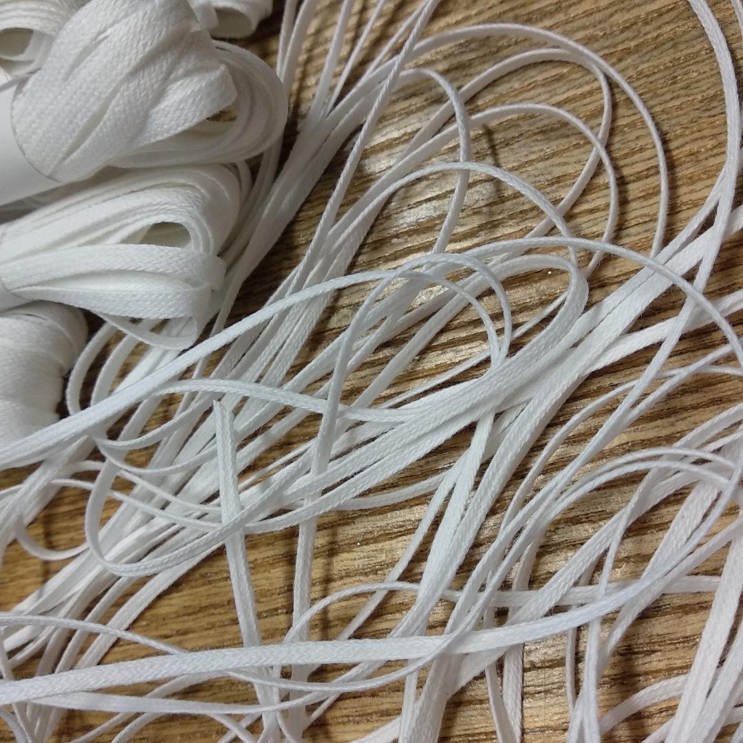 lacet plat coton blanc - Stephaniemichaud